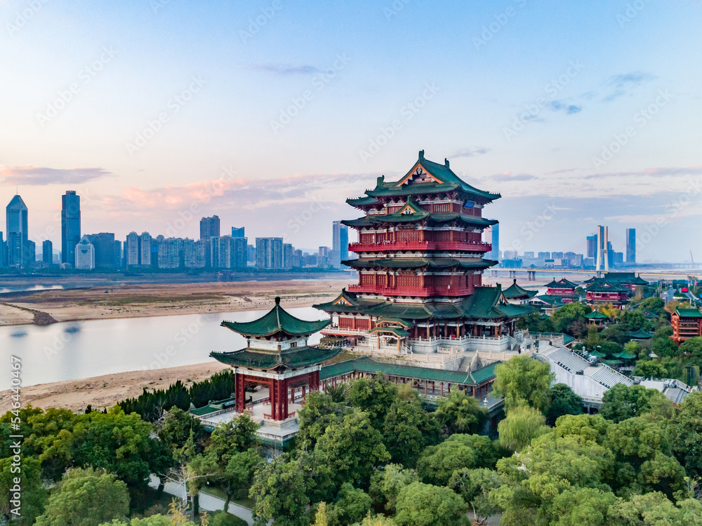 Famous ancient Chinese architecture, Nanchang Tengwang Pavilion at ...