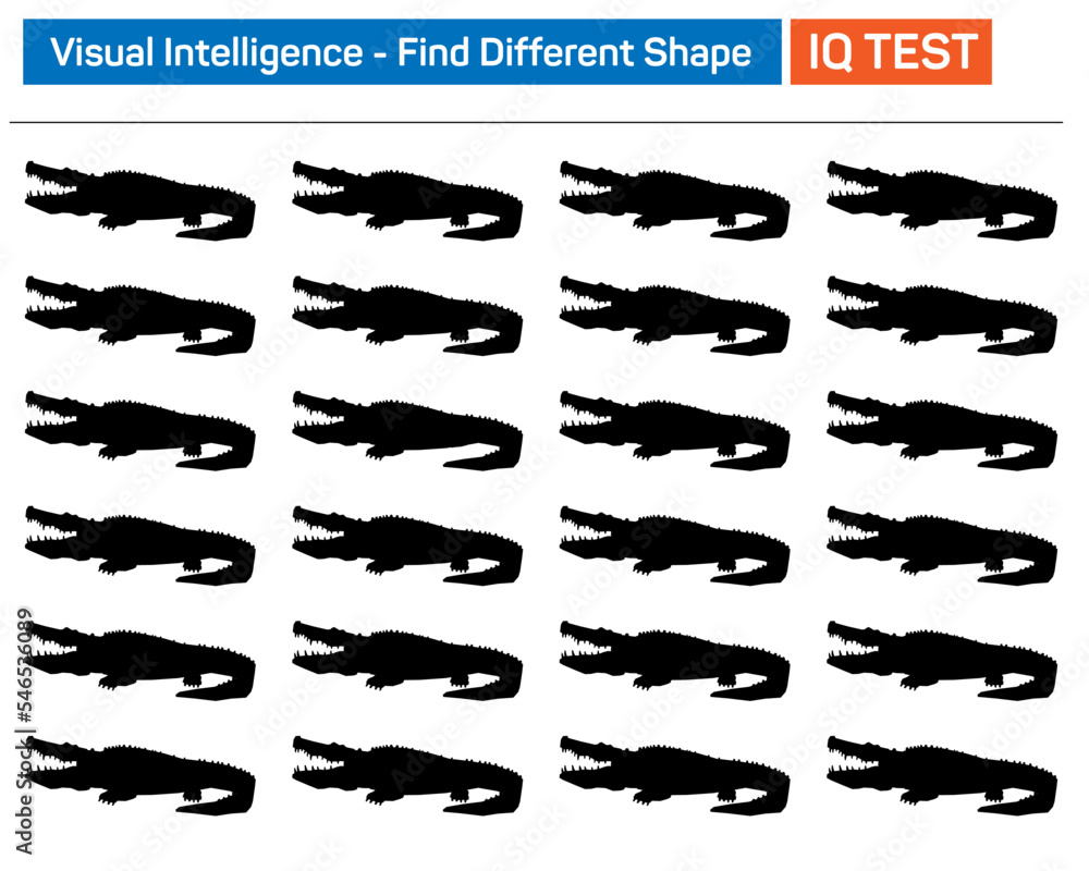 Difference puzzle, find the different one. Visual intelligence ...