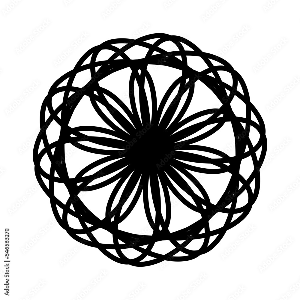 Openwork dial with arrows on white background. Templates for laser ...