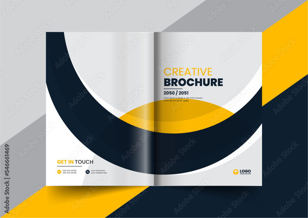 corporate company profile brochure annual report booklet proposal cover ...