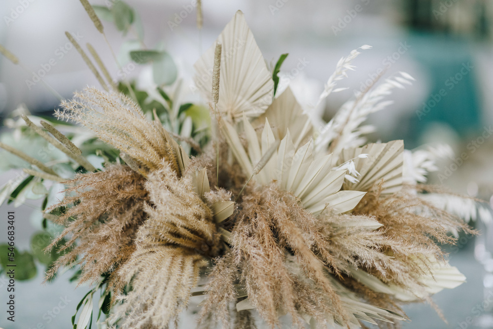 flower bouquet grass leaf Stock Photo | Adobe Stock