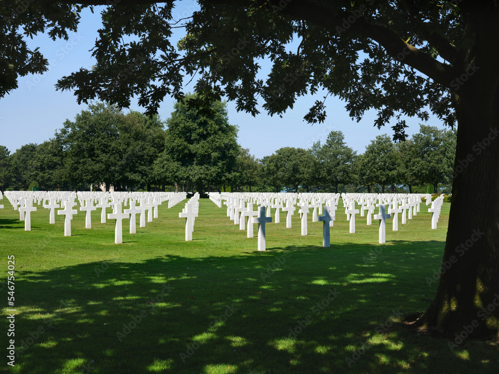 World War II American cemetery in Normandy Stock Photo | Adobe Stock