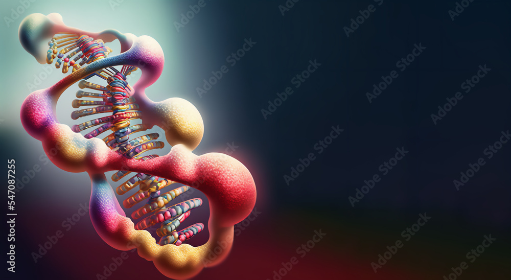 Stock-Illustration „Ribosome transcoding DNA concept, advanced gene ...