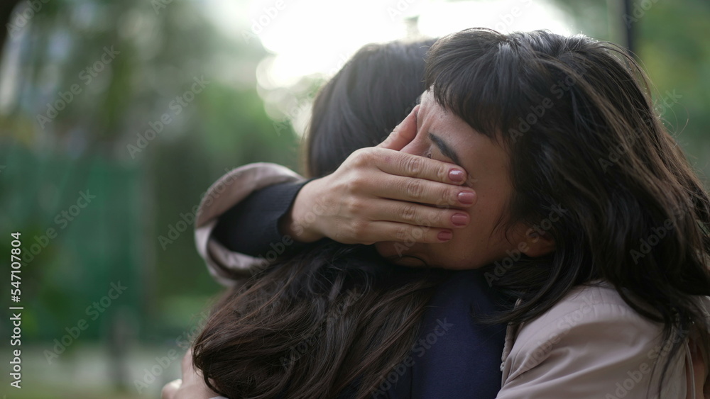 Sympathetic woman hugging friend with EMPATHY and SUPPORT. Friendship ...
