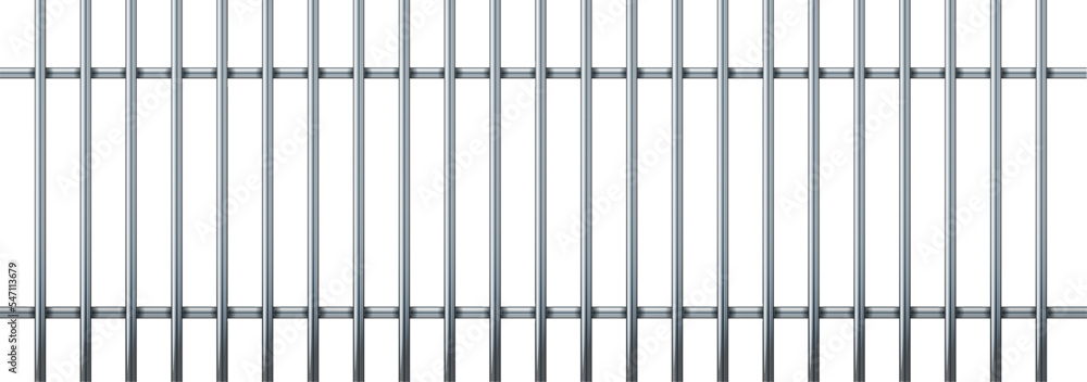 Realistic prison metal bars. Prison fence jail. Iron jail cage ...