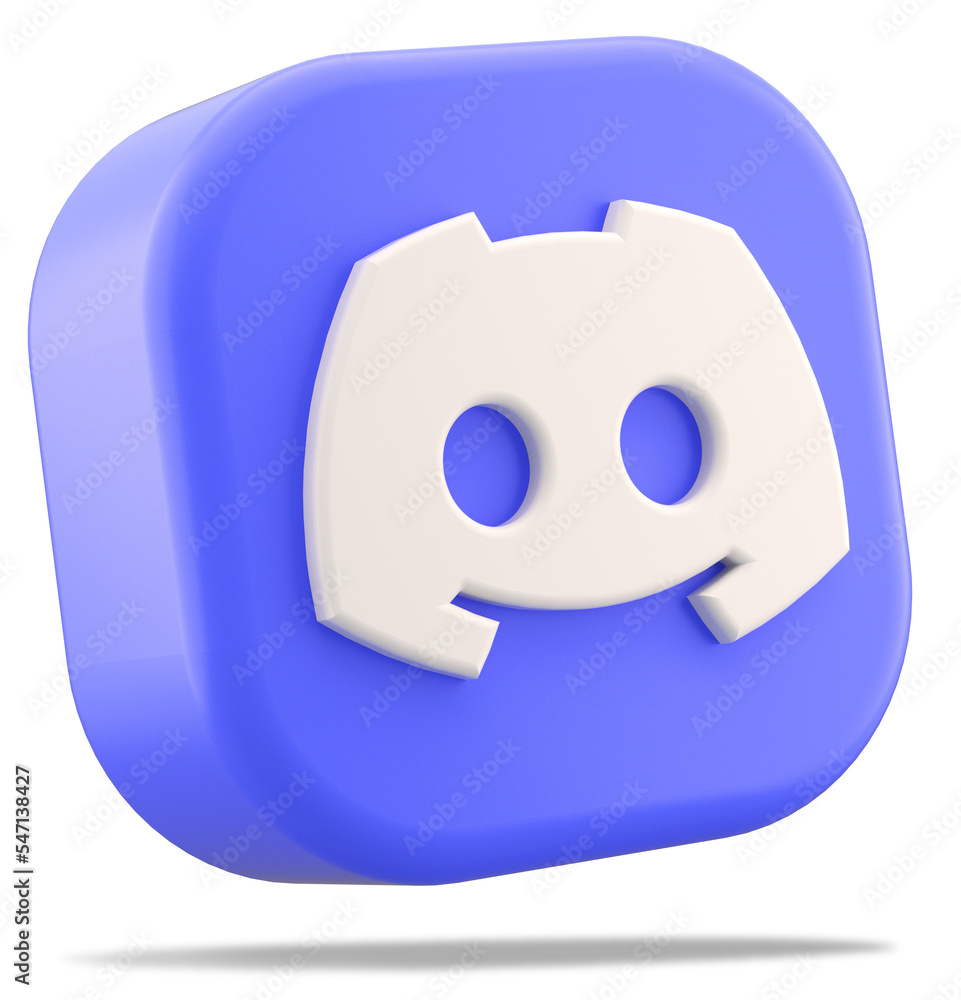 Valencia, Spain - November, 2022: Discord isolated logo purple icon ...
