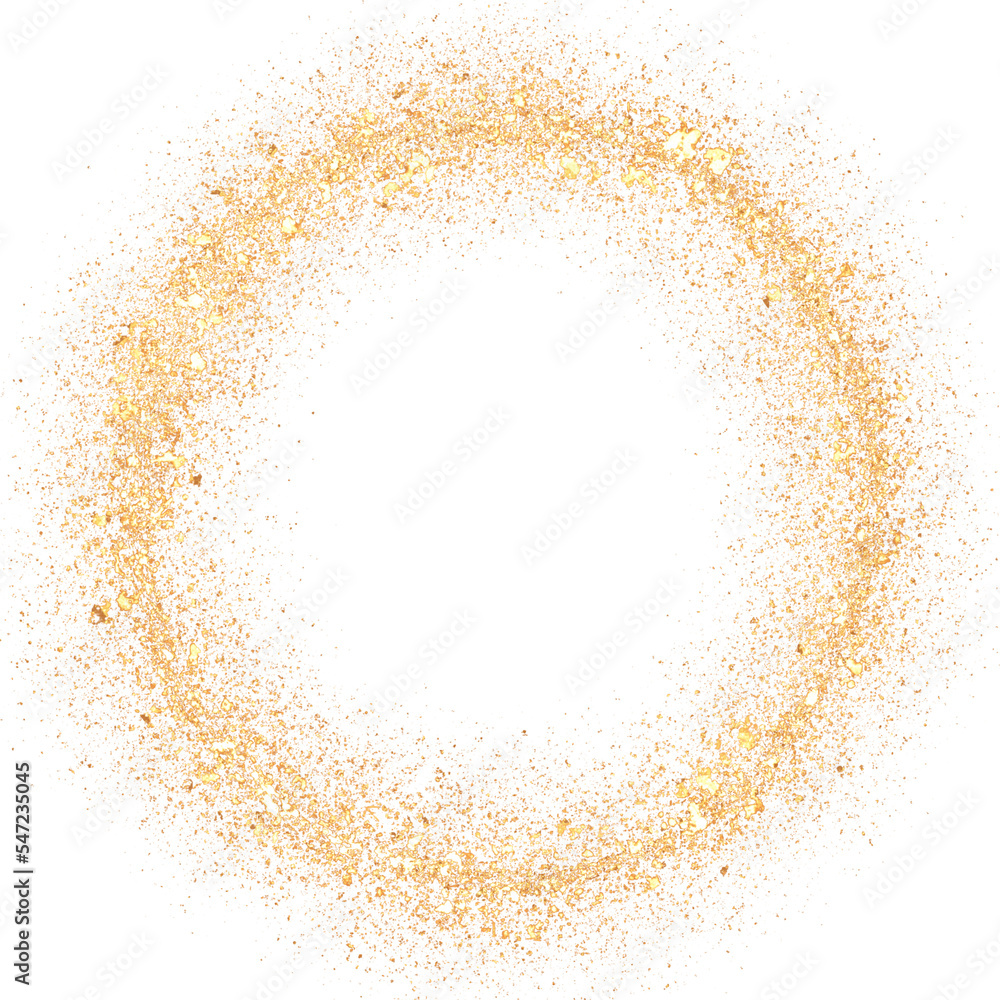 circle hand-drawn with gold glitter Stock Photo | Adobe Stock