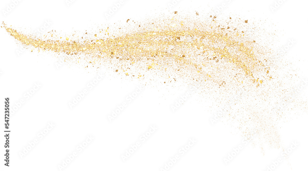 Abstract line hand-drawn with gold glitter Stock Photo | Adobe Stock