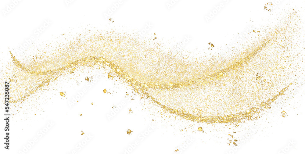 Abstract line hand-drawn with gold glitter Stock Photo | Adobe Stock