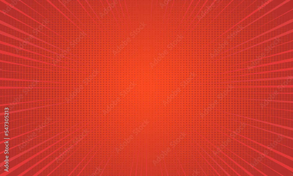 Red retro comic vector background Stock Vector | Adobe Stock