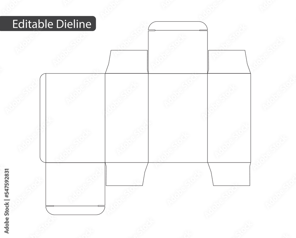 box dieline ,die-line design,die-line template,packaging dieline, Stock ...