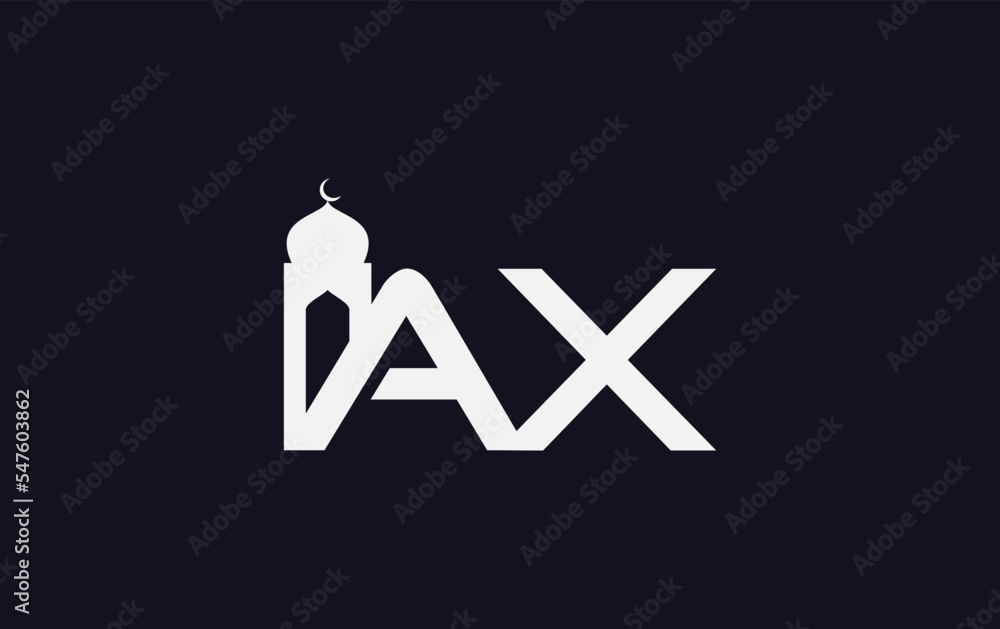 Islamic mosque logo and minar icon and symbol design vector with ...