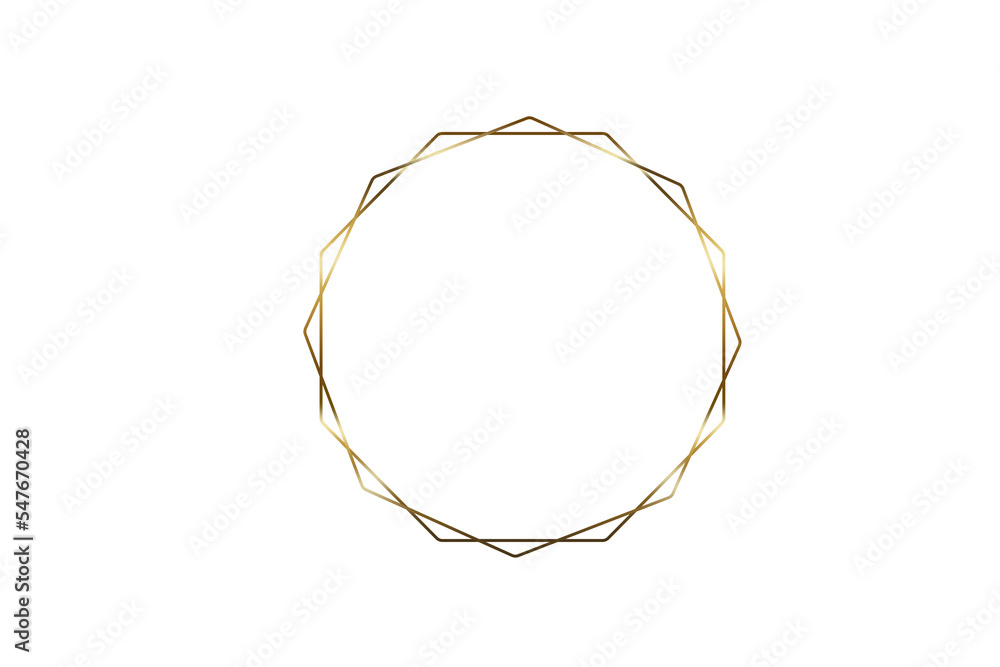 golden frame isolated on transparent background, luxury gold border ...