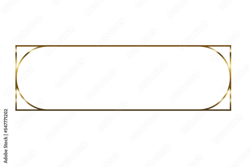 golden frame isolated on transparent background, luxury gold border ...