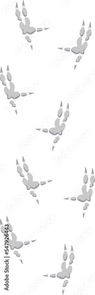 Bird footprint flat icon Steps and trails Stock Vector | Adobe Stock