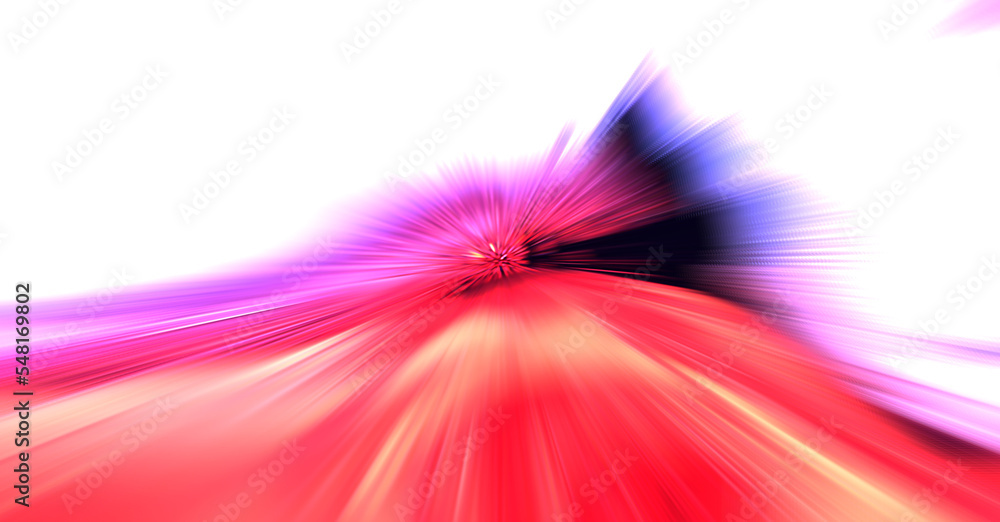 Fast high speed blur zoom background. Light technology abstract ...