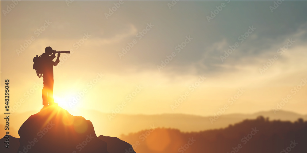 vision for success ideas. businessman's perspective for future planning ...