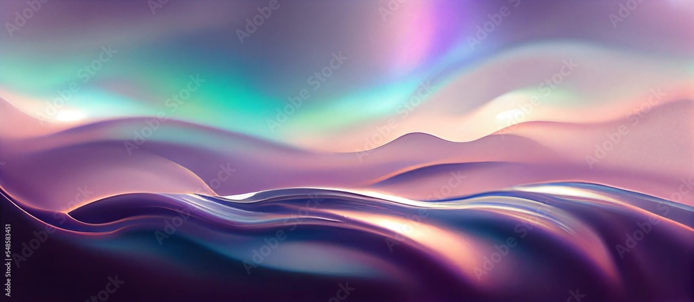 Minimalistic soft waves pearlescent tones gradient background design ...