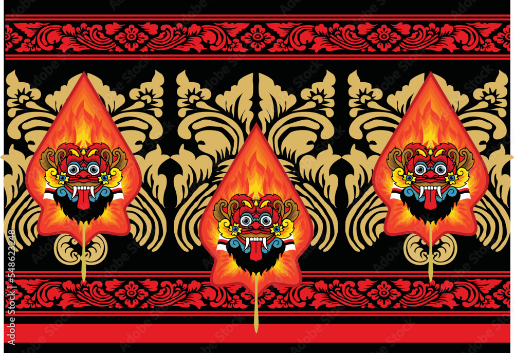 Gunungan Wayang Kulit or the Tree of Life wayang from Indonesia with ...