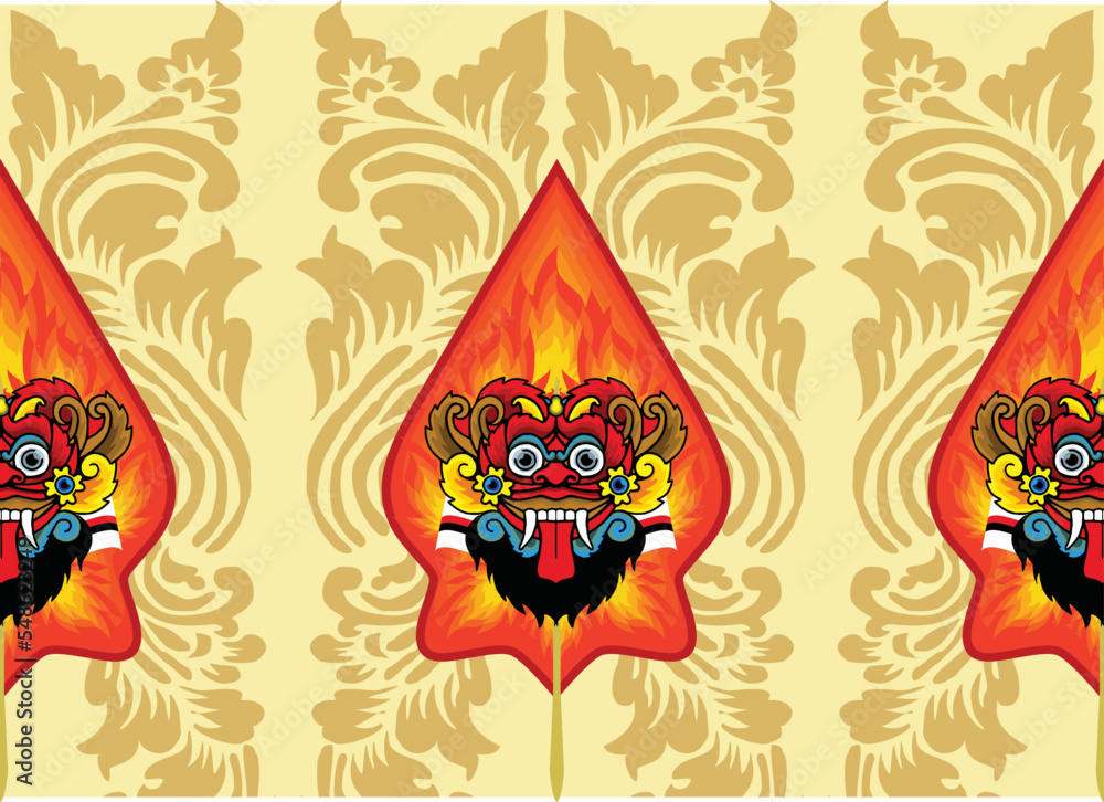 Gunungan Wayang Kulit or the Tree of Life wayang from Indonesia with ...