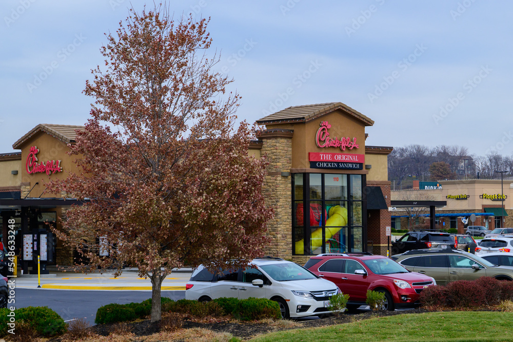 Chick-Fil-A fast food chain store is one of America's largest fast food ...
