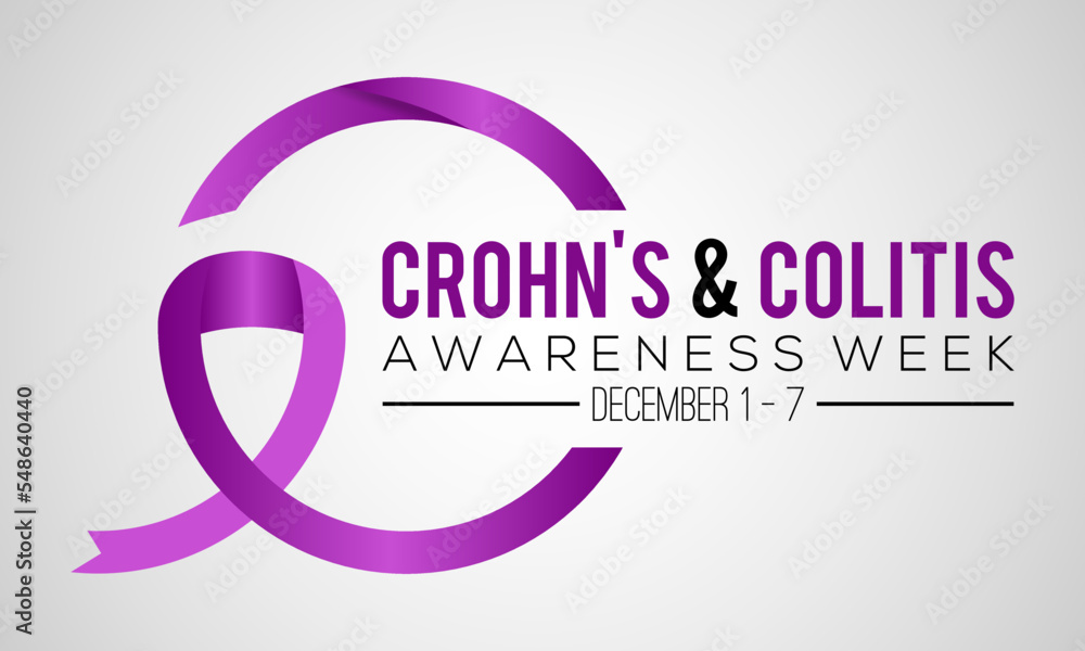 Vector illustration design concept of Crohn’s and Colitis Awareness ...