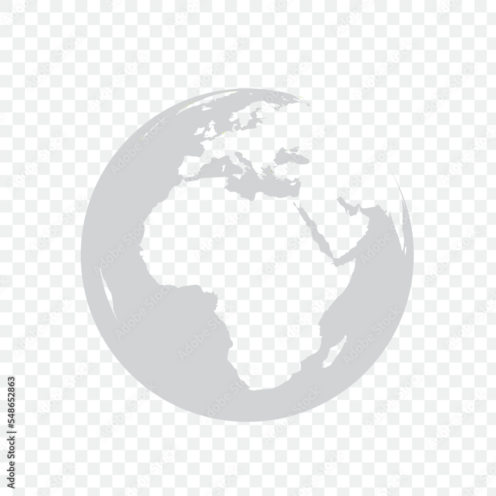 World Map grey Color on White Background quality files Png Stock Vector ...