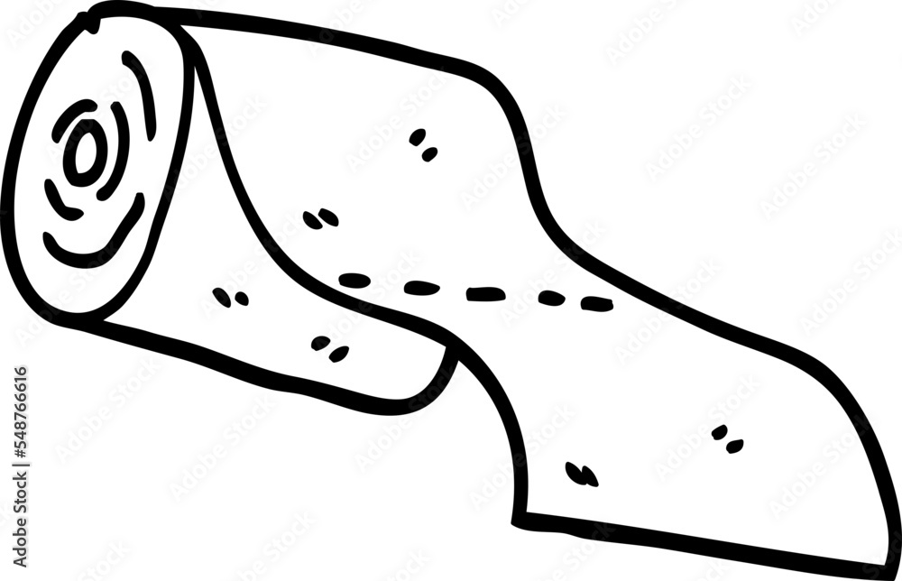 Outline Cartoon Toilet Roll Stock Vector Adobe Stock outline-cartoon-toilet-roll-stock-vector-adobe-stock