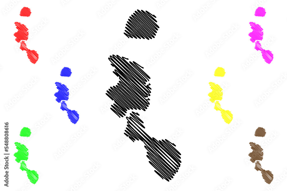 Vector de Stock Tabar Group islands (New Guinea, Pacific Ocean ...