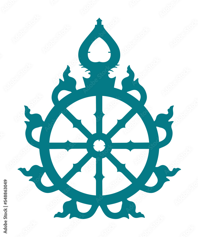 Nila Chakra isolated on white background. Sacred symbol of Shree ...