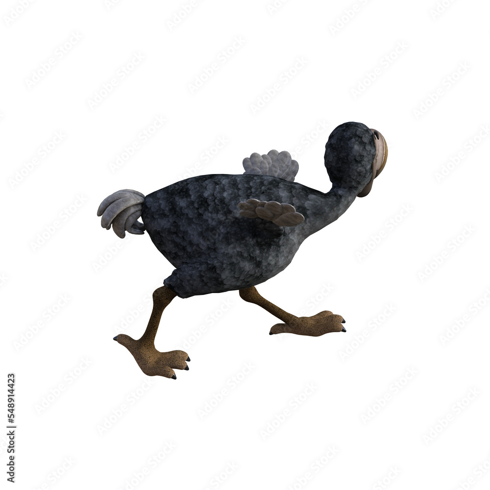 Vulture Baby Cartoon Character On Transparent Background Png File 3d