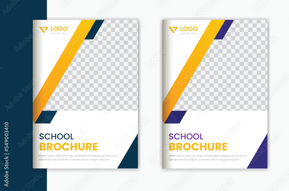 School admission cover design brochure design template, education ...