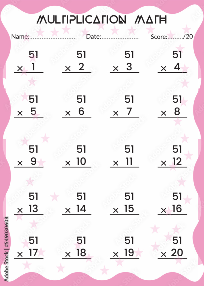 Multiplication Math for Kids. This is the perfect Kid's Multiplication ...