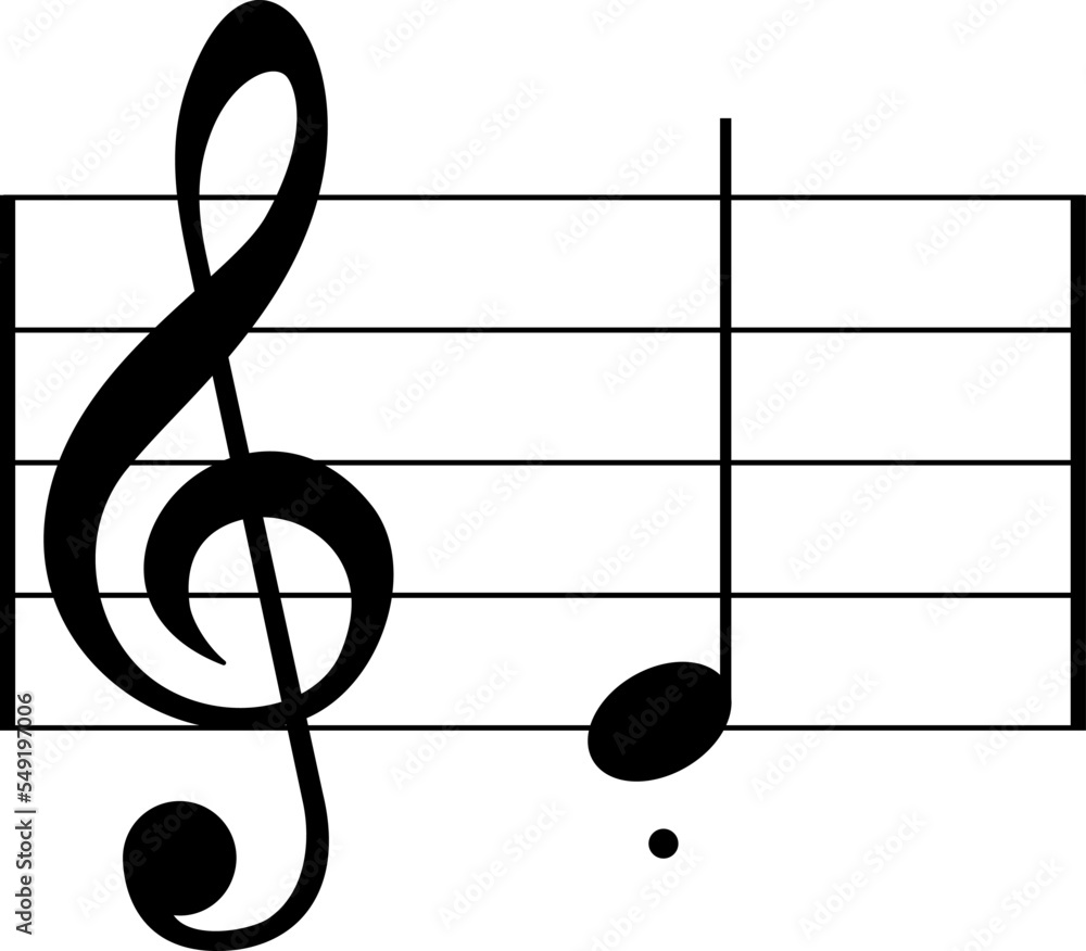 Musical Notes, Keys, Pauses and other symbols in the vector. A complete ...