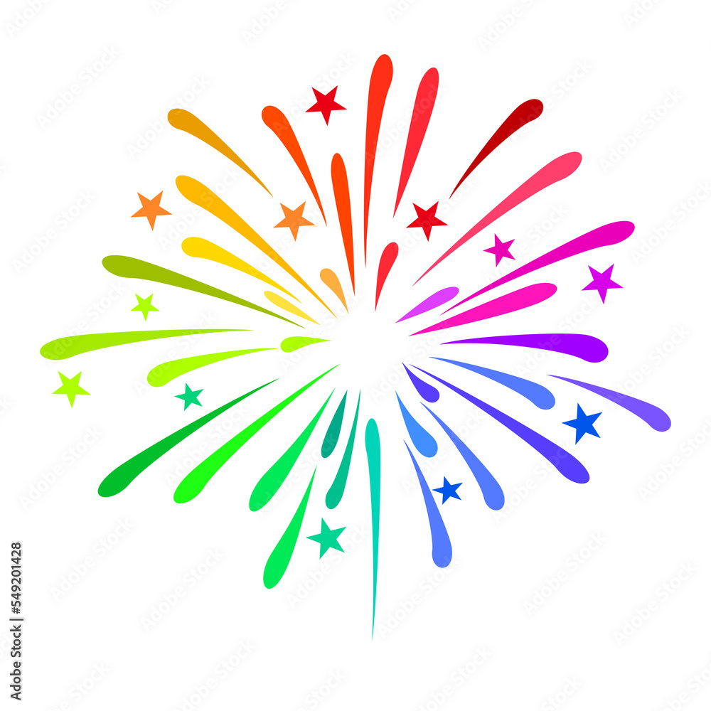 fireworks clipart with transparent background Stock Illustration ...