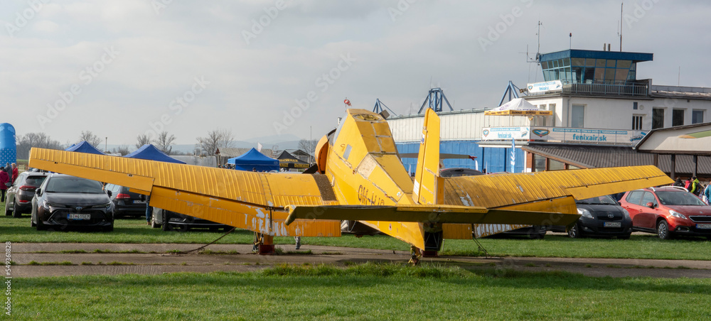 Dubnica nad Vahom, Slovakia - November , 19, 2022 : The Zlin Z-37 ...