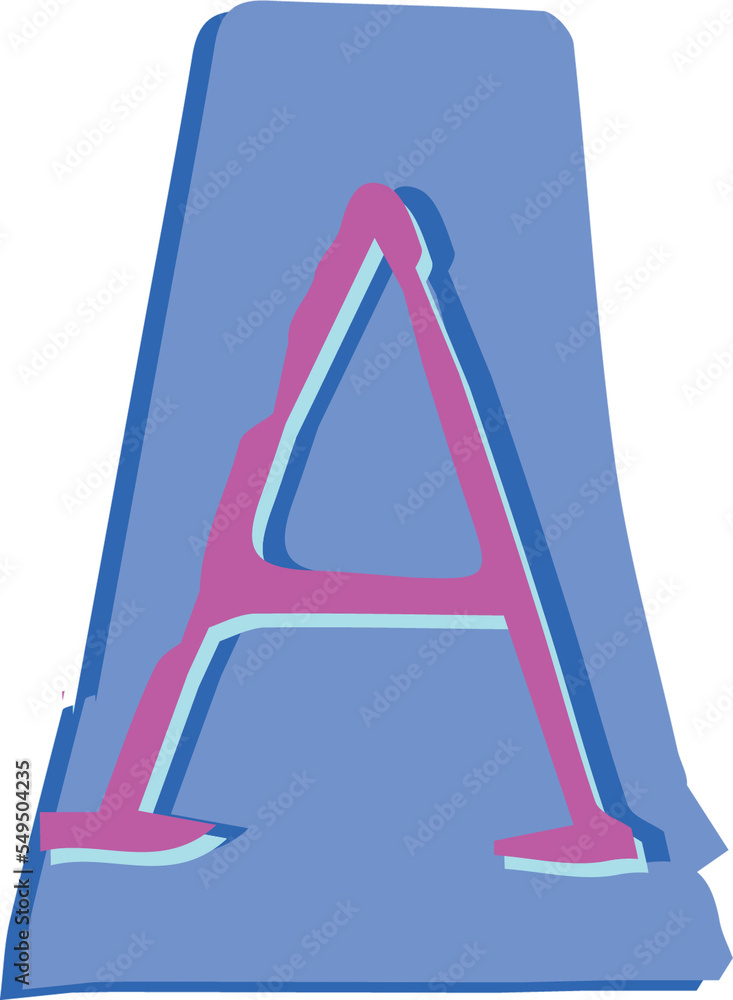 Magazine Cutout Alphabet Letter A, Ransom Note Letter A, Uppercase ...