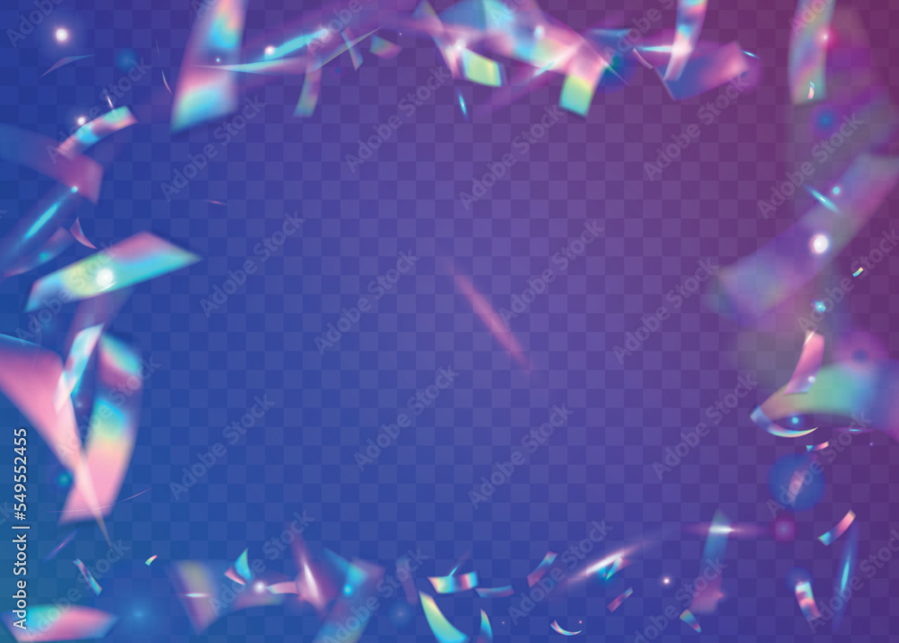 Vector de Stock Holographic Effect. Disco Prismatic Template. Glitch ...