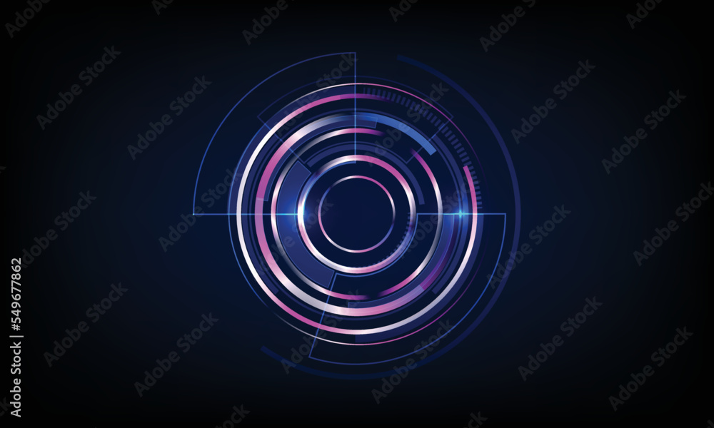 UI HUD screen tech system innovation concept background template ...