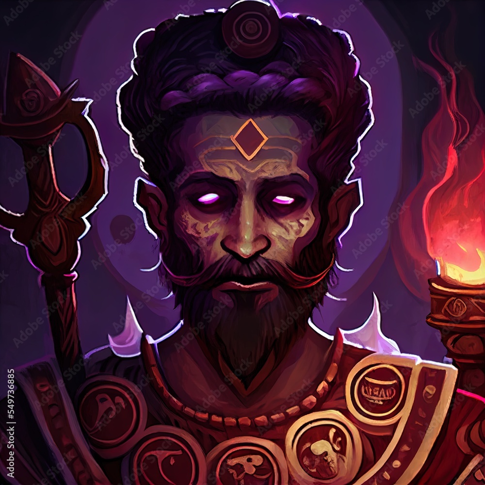 Curse of the Dead Gods, Priest Fantasy Illustration - Drawing, Digital ...