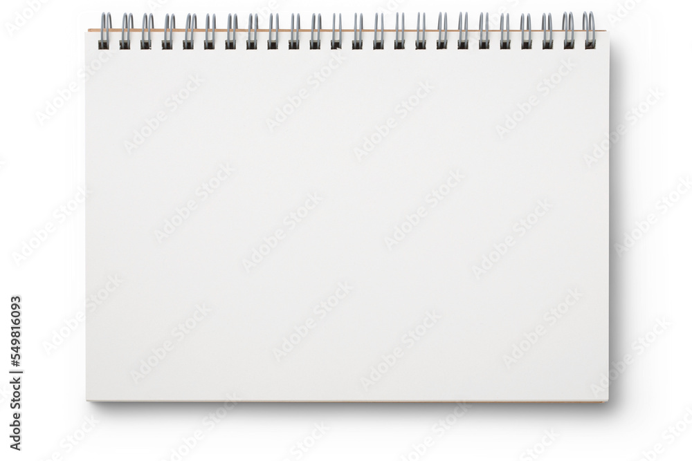 blank open notebook / ring binder isolated over a transparent ...