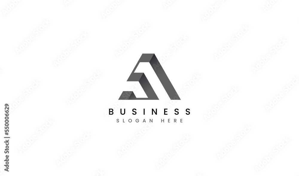 Initial letter SA AS logo design template element. suitable for ...