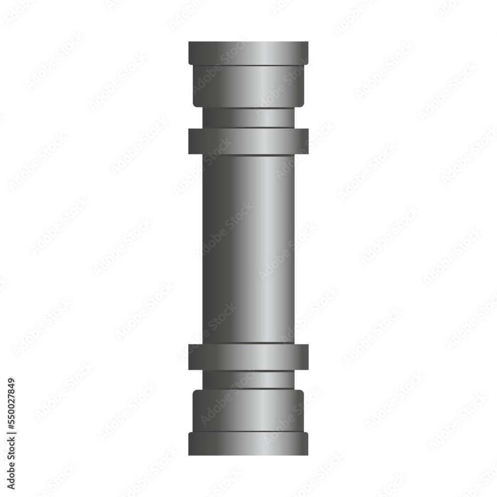 Image vectorielle Stock Steel pipe cartoon vector illustration ...