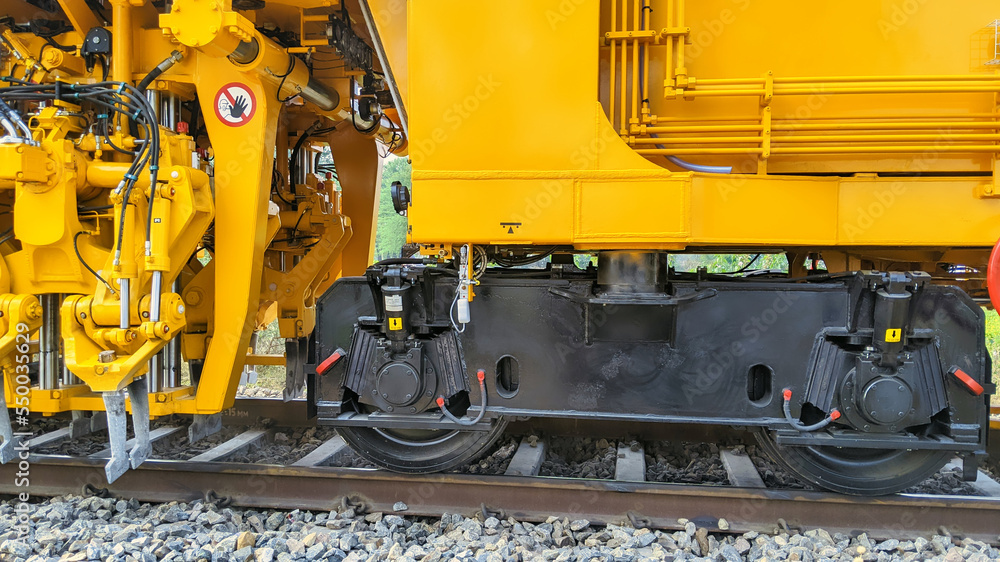 Plasser India or also called Tamping Machine functions to compact the ...