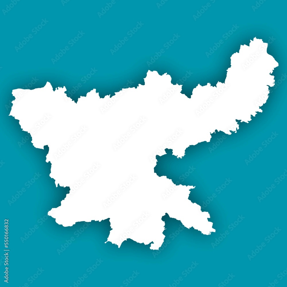 Jharkhand State Map Image Stock Illustration | Adobe Stock