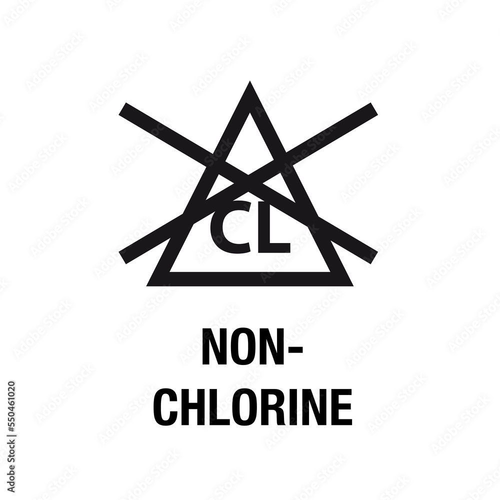 do not bleach, washing care sign, laundry icon, textile symbol, garment ...