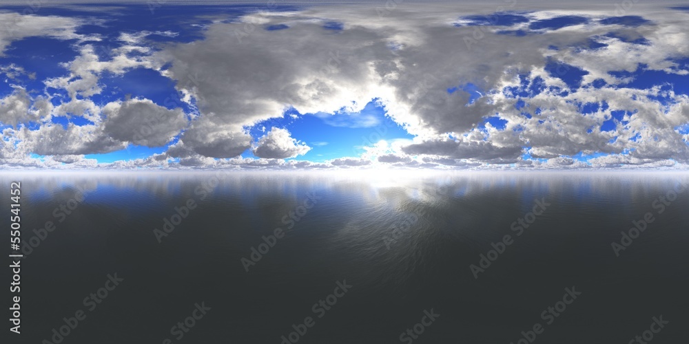 sea panorama, HDRI, environment map , Round panorama, spherical ...