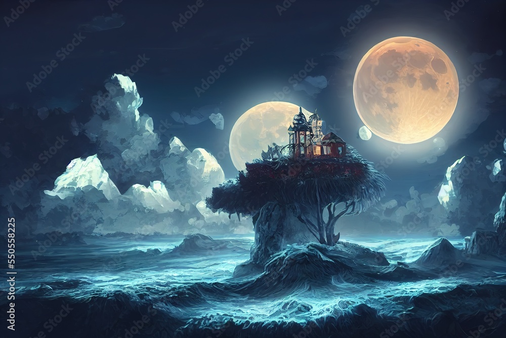 Video Game Digital CG Artwork Concept Art Illustration Set 5 The Moon ...