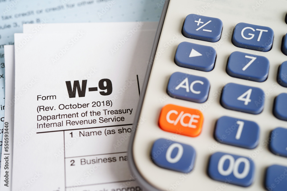 Tax form W-9 Request for Taxpayer Identification Number and ...