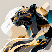 Black Panther Abstract Art Free Stock Photo - Public Domain Pictures